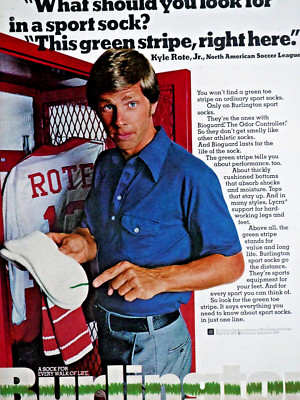 Kyle Rote Jr. Burlington Vintage 1979 Original Magazine Print Ad 8.5 x ...