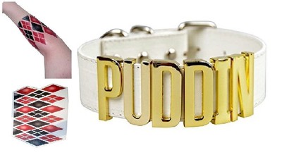 Harley Quinn Choker Suicide Squad Puddin Neck Collar Necklace with Arm ...