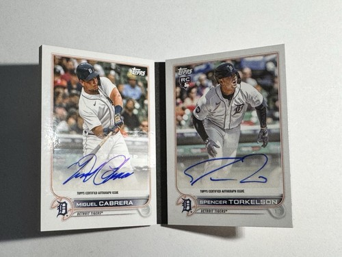 2022 Topps Mini Digital Dual Auto Booklet - Miguel Cabrera/Spencer ...