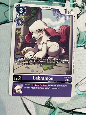 Labramon EX5-057 C Digimon CCG | Animal Colosseum Near Mint | eBay