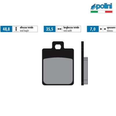 Polini Brake Pads Original Piaggio 50 Zip Fast Rider 1994-1996 | eBay UK