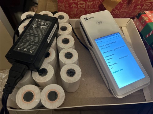 Clover K400 Flex POS Terminal with Charging Cradle, Power Adapter, 17 ...