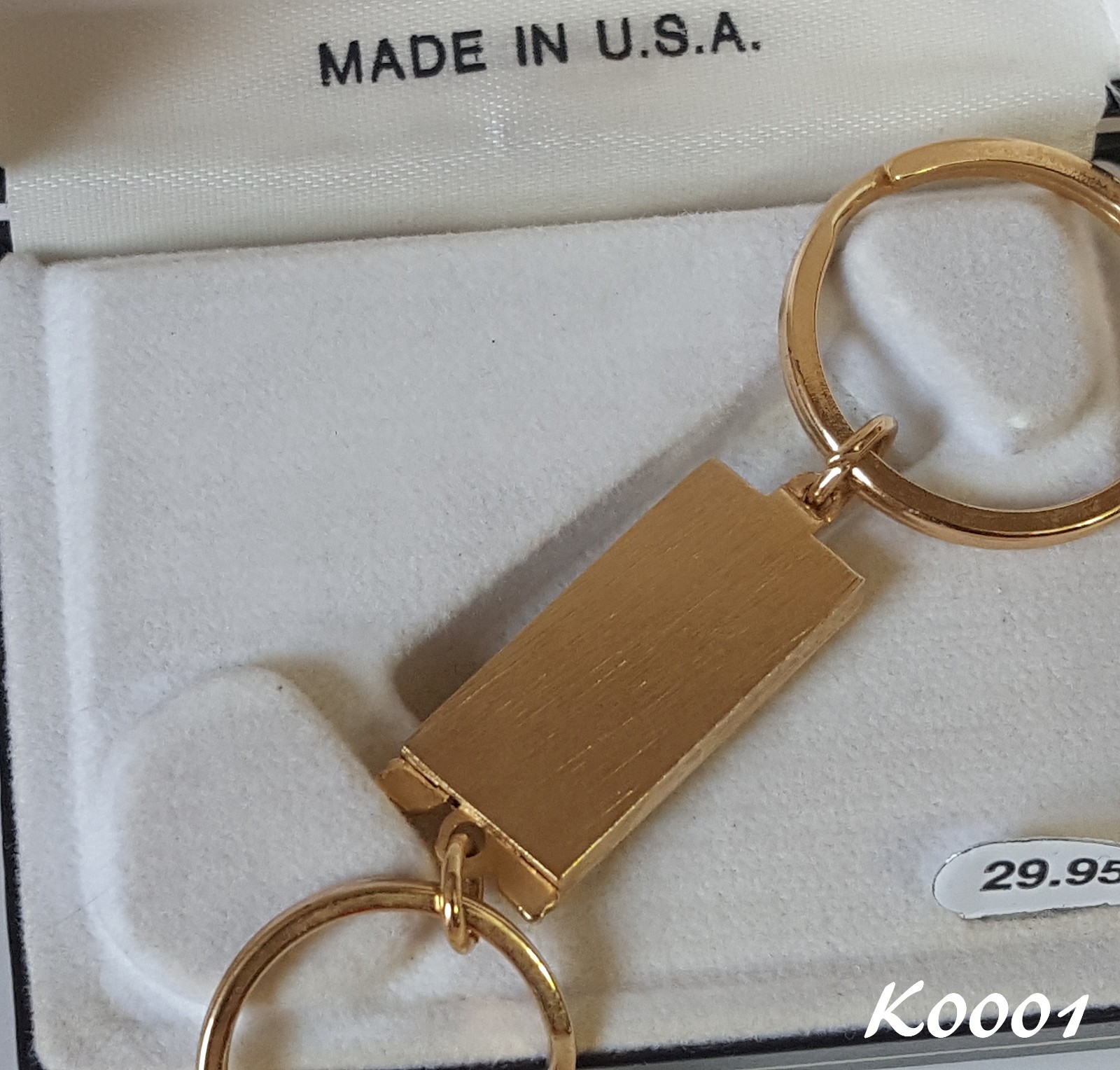 New Colibri key chain gold color , Golf theme . | eBay