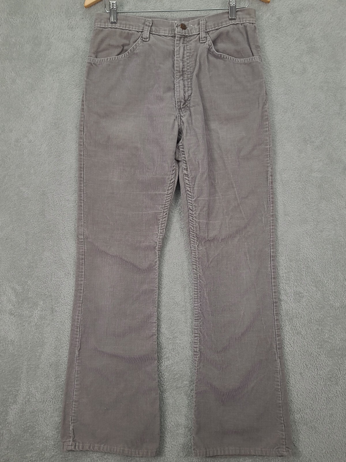 Vintage Sears Thumbs Up Corduroy Pants Gray Mens 32L… - Gem