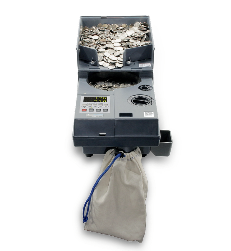 AccuBANKER AB610 Universal Coin Counter & Token Speed 2000 Coins/Min ...