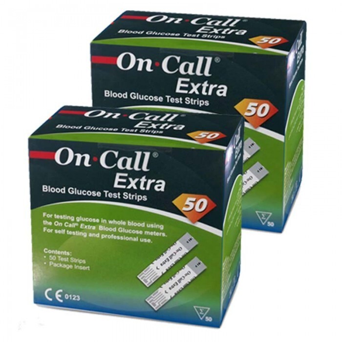 On call Extra Glucose Test Strips 1 BOX 50s NEW EXP 01.26 Free Postage ...