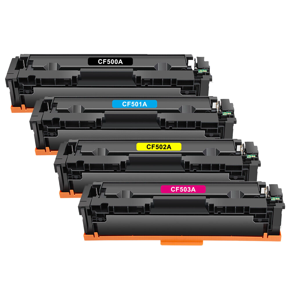 4PK BK/C/M/Y Toner For HP 202A CF500A- CF503A Color Laser Pro M254dw ...