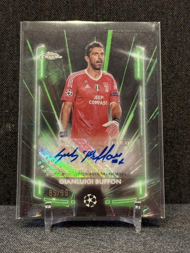 Gianluigi Buffon 2024/25 Topps Chrome Black Lazer Autograph Sports Card ...