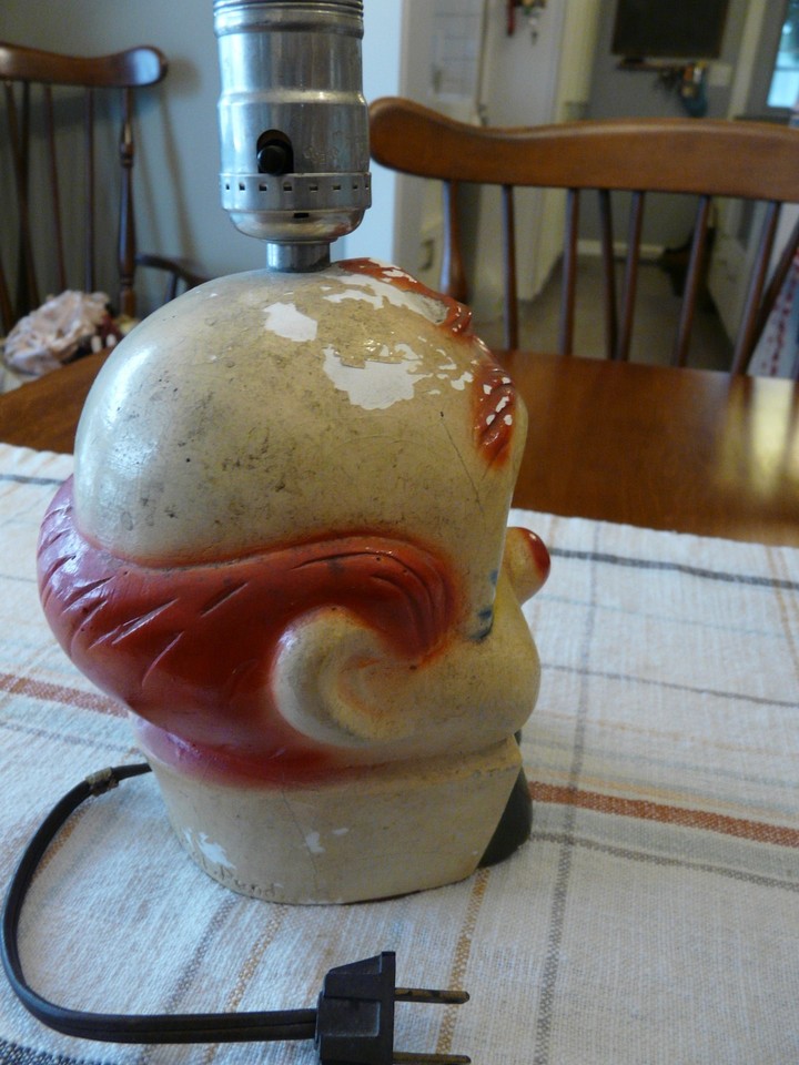 Vintage JoJo Electric Banker Chalkware Clown Bank Lamp | eBay