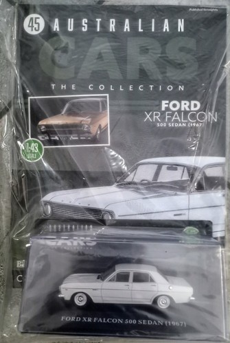 2026 IXO Ford Falcon 1967 XR 500 White #45 Australian Cars Collection ...