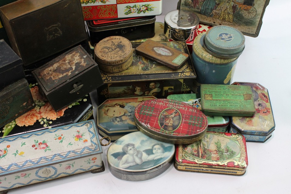 Advertising Tin Metal Boxes Inc Animals Oxo Money Box Floral Etc | eBay UK