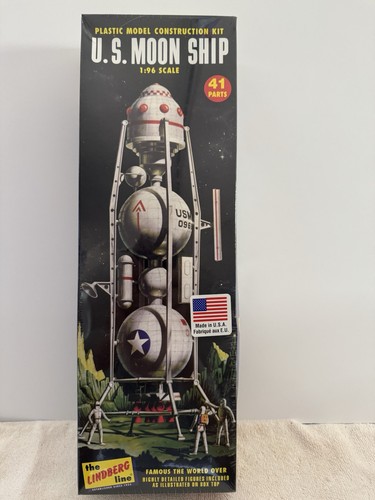 Lindberg “U.S. Moon Ship” 1/96th Scale Model Kit. New In Factory Sealed Box | eBay