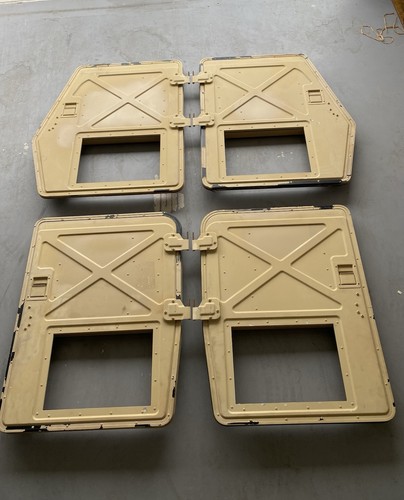 AM General Humvee Hmmwv Hummer H1 Flat X Doors-Excellent Condition-OEM ...