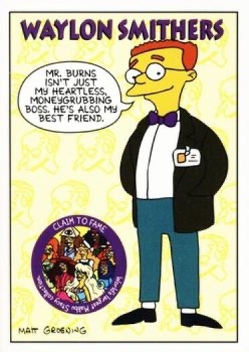 Waylon Smithers S8 | The Simpsons 1993 Skybox Series 2 | Trading Card ...