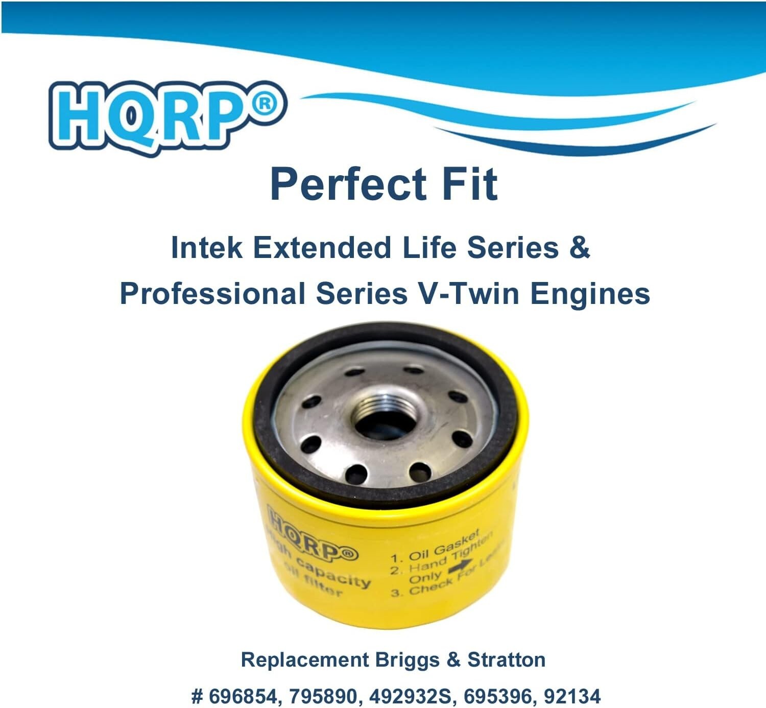 HQRP Oil Filter for Briggs & Stratton Engines 92134 695396 696854 ...