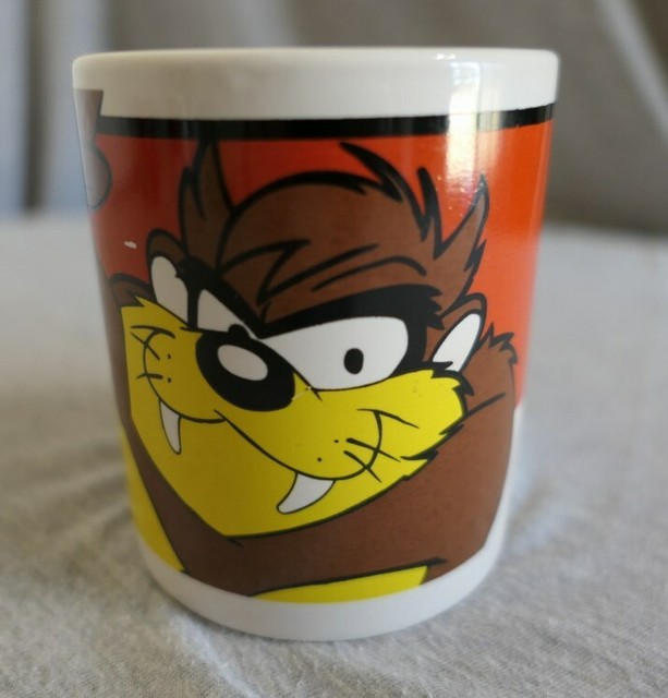 Gibson Looney Tunes TAZ Tasmanian Devil Flexing Coffee Tea Cup Mug 3.75 ...