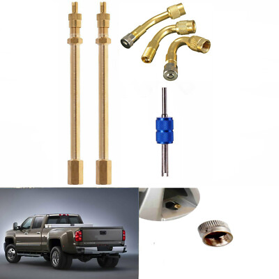 6x Dual Wheel Valve Stem Extension Adaptors Car Truck Trailer RV ...