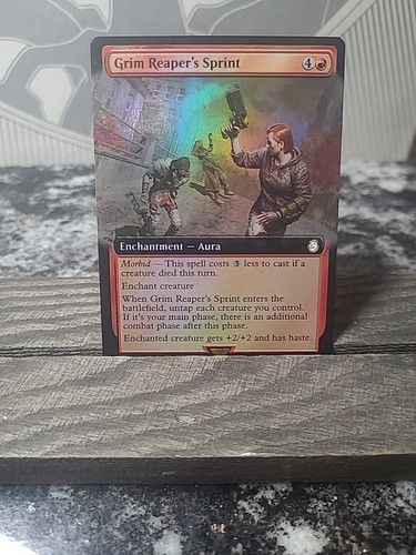Grim Reaper's Sprint Extended Art Foil - PIP 0386 - MTG Magic Fallout ...