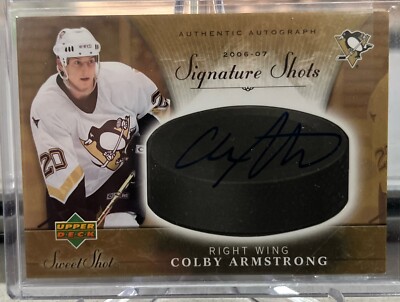 COLBY ARMSTRONG 2006-07 Upper Deck Sweet Shot Signature Shots Autograph ...