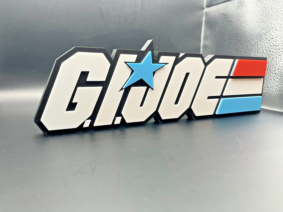 G.I. Joe Logo Sign Display | 3D Wall Desk Shelf Art | eBay