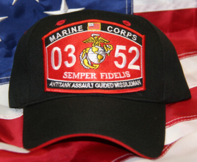 MOS 0352 ANTITANK ASSAULT GUIDED MISSILEMAN US MARINES HAT PATCH CAP ...