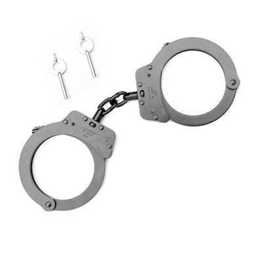TCH800B Handcuffs Black chain cuffs police and security | eBay