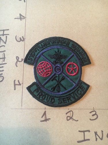USAF 375th Transportaion Squadron subdued patch 5/28/25 | eBay