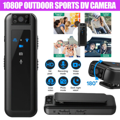 Portable Police Body Camera 1080P Pocket Video Audio Recorder Night ...