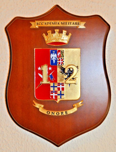 Accademia Militare di Modena 12 shield plaque crest Italian Military ...