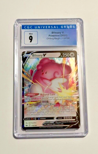 BLISSEY V - CHILLING REIGN - 0119/198 FOIL - CGC 9 MINT 2021 POKEMON | eBay