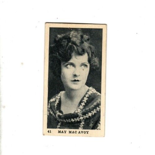 1922 Strollers Cigarettes Actress Tobacco Card: May MacAvoy, Excellent ...