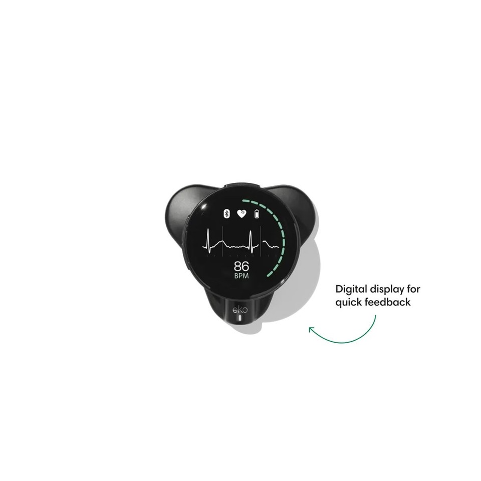 Eko CORE 500 Digital Stethoscope Earpiece and Chestpiece - Black ...