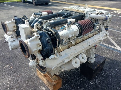 MAN D2842 LE406, Marine Diesel Engine, V12, 1200 HP @ 2300 RPM | eBay
