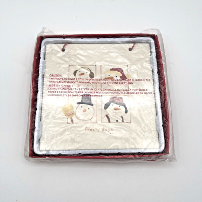 Hallmark FROSTY DAYS Snowman Ceramic Hanging 6”X6” Hot Plate Trivet ...