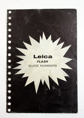 Leica Flash Guide Numbers Reference Brochure Genuine Original ca. 1959 ...