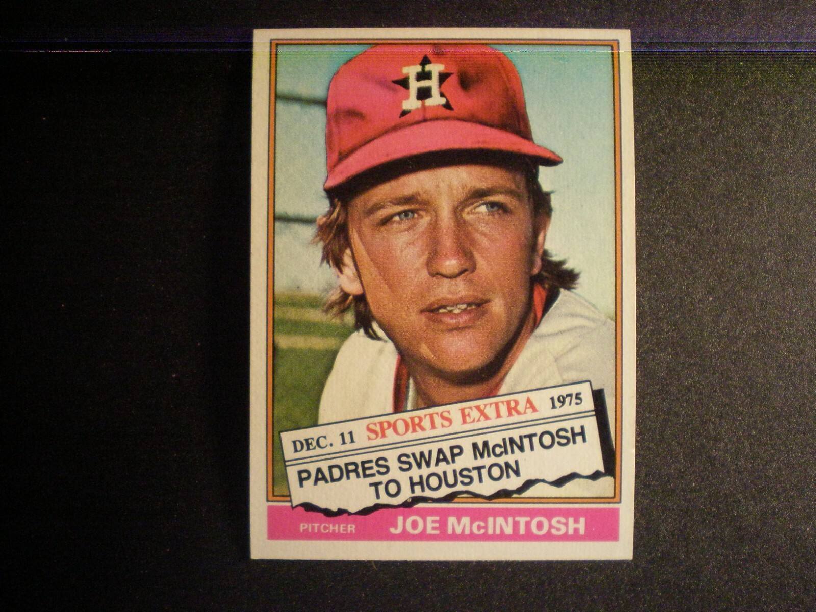 1976 Topps Traded Baseball Astros Joe McIntosh Card # 497T | eBay