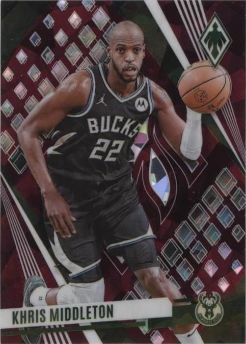2023-24 Panini Phoenix - Khris Middleton #199 Maroon Ice Phoenix /275 ...
