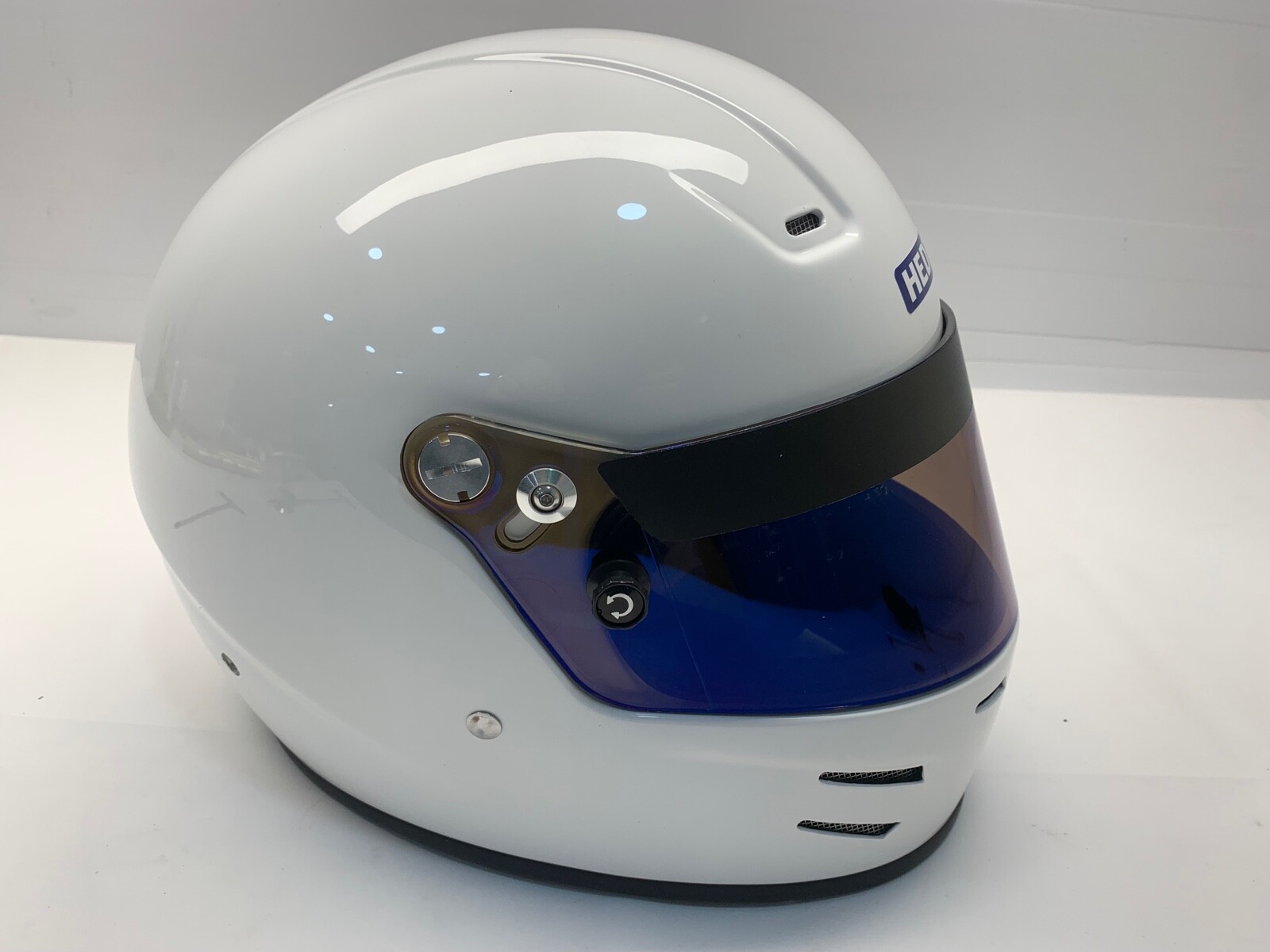 Hedtec H - Force Snell Car/ Kart Full Face Karting Helmet Iridium Blue ...