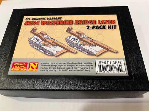 MICRO TRAINS N 499 45 913 M1 ABRAMS VARIANT M104 WOLVERINE BRIDGE KIT ...