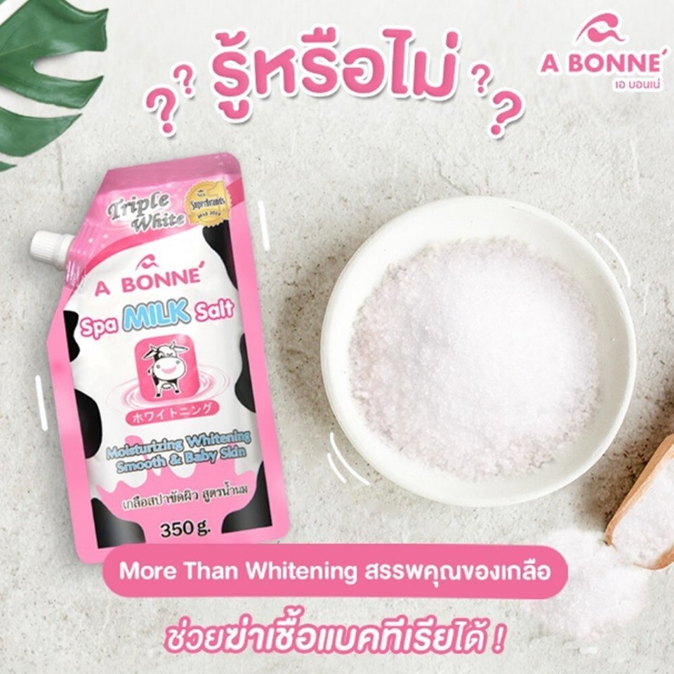 A Bonne Spa Salt Scrub Milk Moisturizing Whitening Smooth & Baby Skin ...