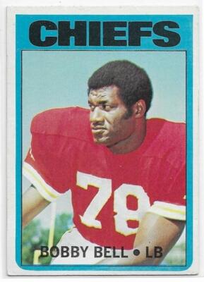 BOBBY BELL 1972 Topps Football card #177 Kansas City Chiefs EX+/NR MT ...