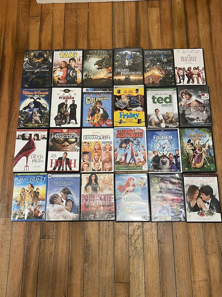 Lot of 150+Used ASSORTED DVD Movies - 150 Bulk DVDs - Used DVDs Lot ...