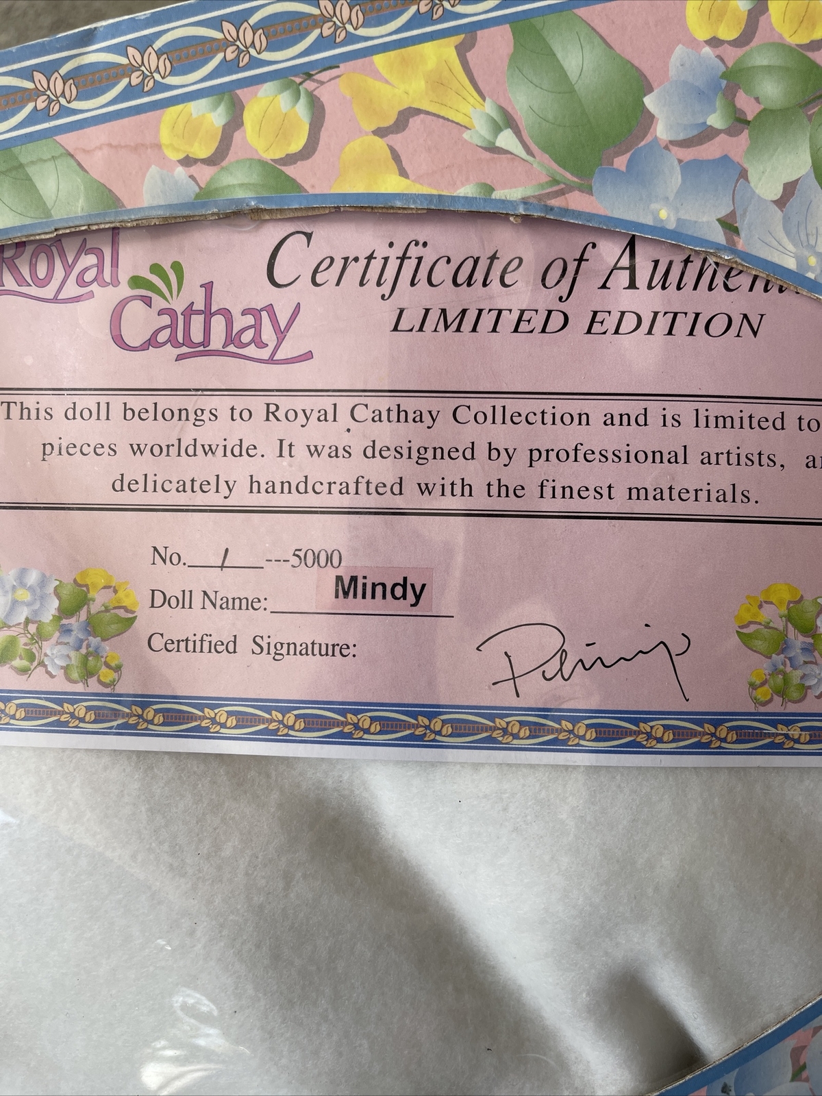 Royal Cathay Collection 21" porcelain doll “Mindy” 1/5000 | eBay
