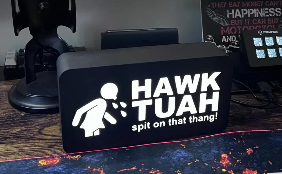 Hawk Tuah Spit On That Thang Lightbox Custom LED Sign | eBay