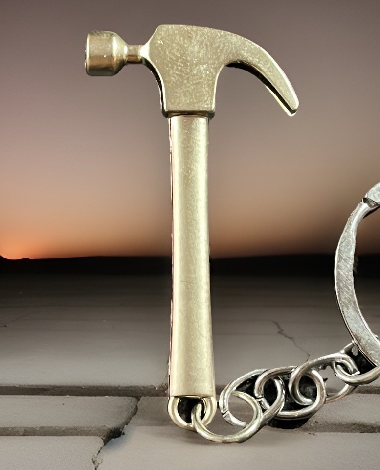 Mini Hammer Keychain –Metal Tool Replica, Claw Hammer Design, Mechanic ...