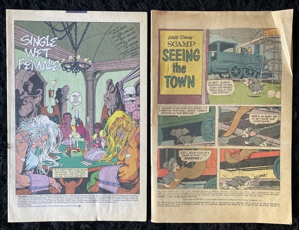 SILVER BRONZE Age COVERLESS Comics (Lot of 18) Aquaman Superman Disney ...