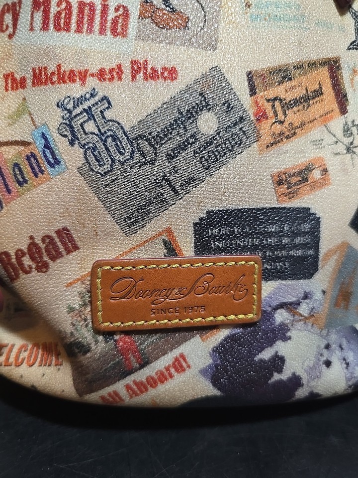 Disneyland 55th Anniversary Dooney & Bourke Bucket Tote Mickey Mouse ...