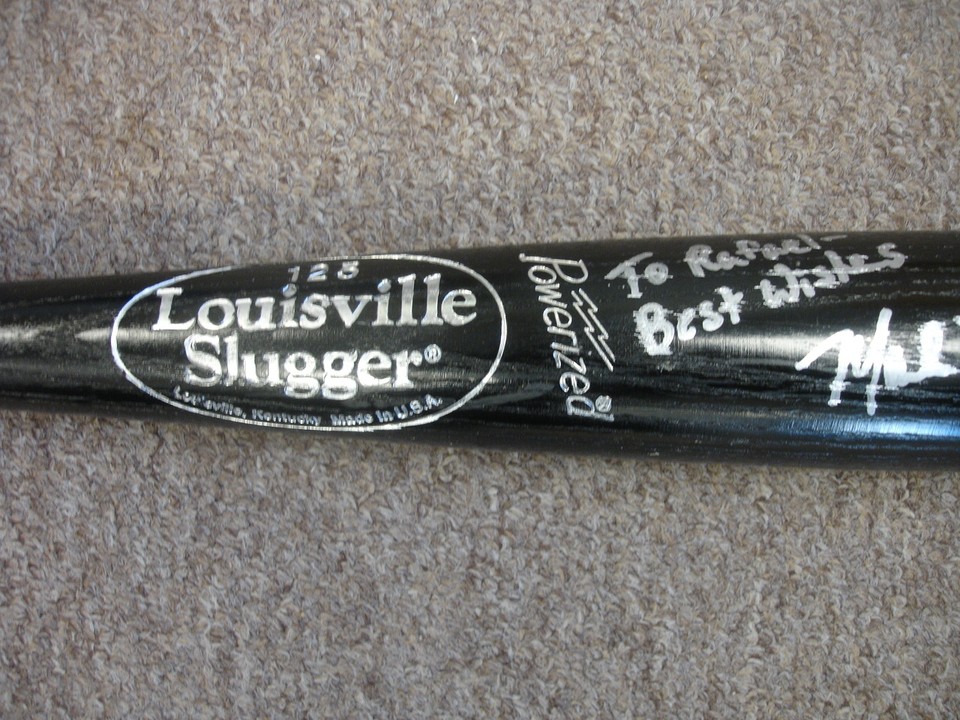Mark Teixeira Texas Rangers Game Issued Autographed Louisville Slugger ...