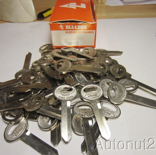 Ford Mercury Lincoln keys box of 50 1966 1967 1968 1969 1970 1971 1972 ...