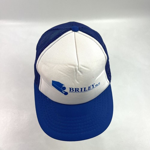 Briley Mfg Inc Blue Trucker Baseball Hat Cap Vintage Snapback | eBay